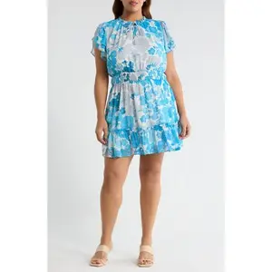 SUGARLIPS Floral Ruffle Tiered Dress