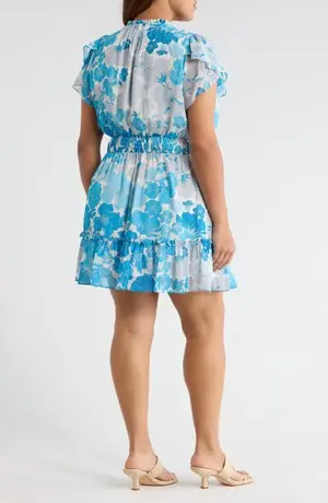 SUGARLIPS Floral Ruffle Tiered Dress