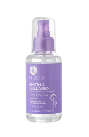 LUSETA BEAUTY Biotin & Collagen Strengthen Oil Treatment - 3.38 Oz.