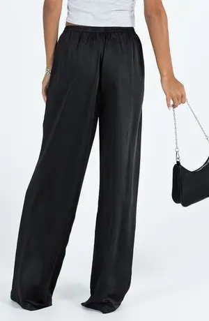 Princess Polly Nixie Wide Leg Satin Pants