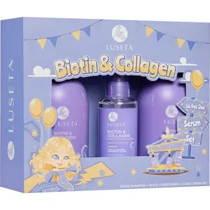 LUSETA BEAUTY Biotin & Collagen Trio Set - Purple