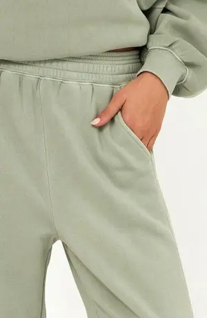 THREADS 4 THOUGHT Chantel Mineral Wash Crop Wide Leg Pants