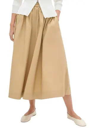 ALIGNE Natalie Organic Cotton Skirt - Camel