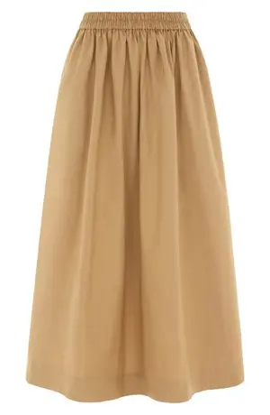 ALIGNE Natalie Organic Cotton Skirt - Camel