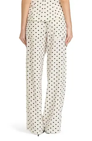 WAYF Lilah Polka Dot Wide Leg Pants