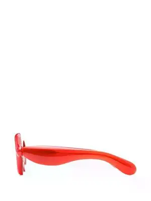 PALOCERAS Pebble Round-frame Sunglasses - Red