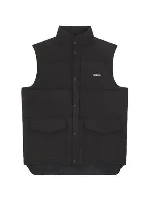 IUTER Button-up Puff Vest - Black