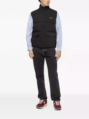 IUTER Button-up Puff Vest - Black