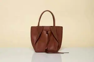 Gabriela Hearst Small Marija Tote Bag - Cognac