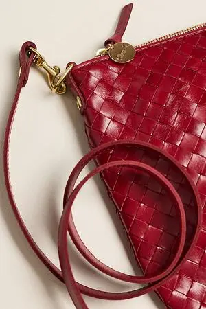 Clare V. Moyen Messenger Crossbody Bag - Garnet