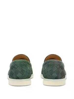 SCAROSSO Ludovico Suede Loafers - Green