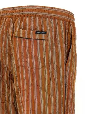 Dolce & Gabbana Striped Drawstring Trousers