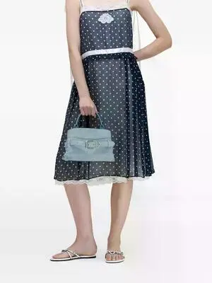 Marc Jacobs The Suede Croc Dakota Tote Bag - Blue