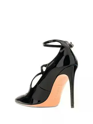 A.BOCCA 90mm T-strap Leather Pumps
