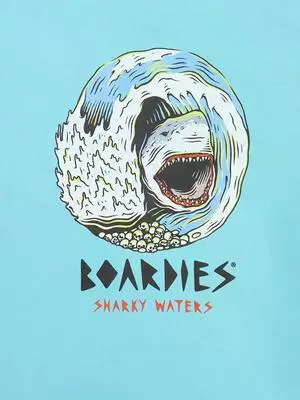 BOARDIES Sharky Waters Crew-neck Printed T-shirt