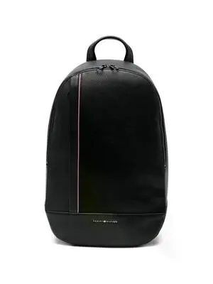 Tommy Hilfiger Logo-plaque Backpack - Black