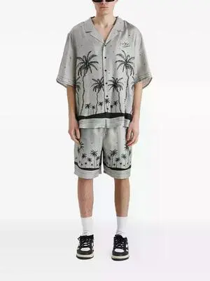 ONLY THE BLIND Palm Tree Print Shorts