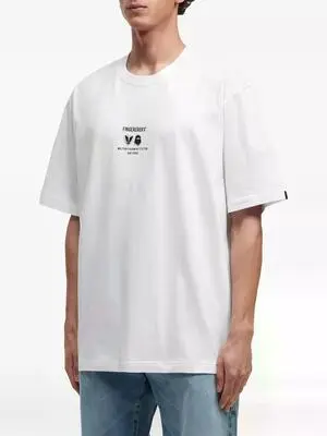 FINGERCROXX Short Sleeve Graphic T-shirt - White