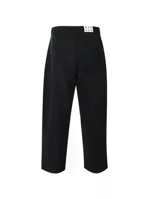 Marané Embroidered-pocket Trousers - Black