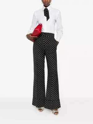 Valentino Garavani Polka-dot Trousers - Black