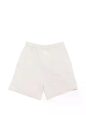 FLANEUR Drawstring Embroidered Shorts - Neutrals