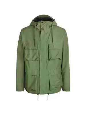 Rains Cargo-pockets Hooded Jacket - Green
