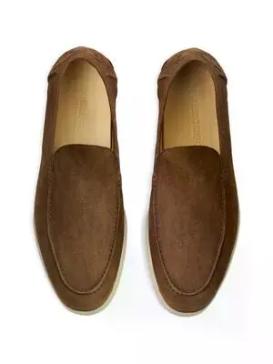 SCAROSSO Ludovico Suede Loafers - Brown