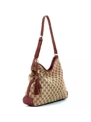 Gucci Marrakech Gg Canvas Medium Hobo Bag