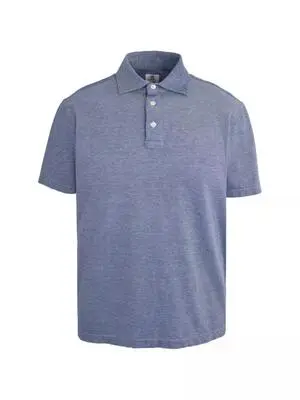 LUIGI BORRELLI Short-sleeve Polo Shirt - Blue