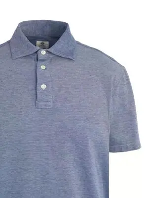 LUIGI BORRELLI Short-sleeve Polo Shirt - Blue
