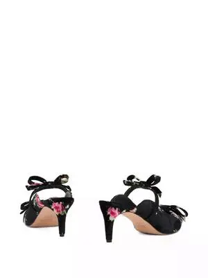 Red Valentino Floral Bow Mules