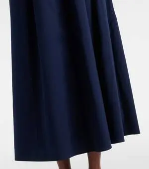 Staud Romy Cotton Midi Dress - Blue