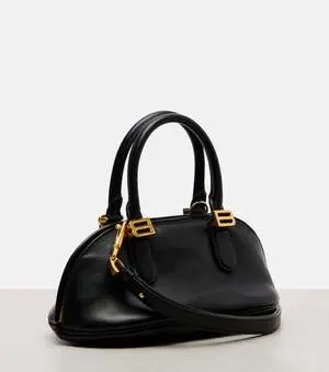 Balenciaga Bolero Mini Leather Top-handle Bag - Black