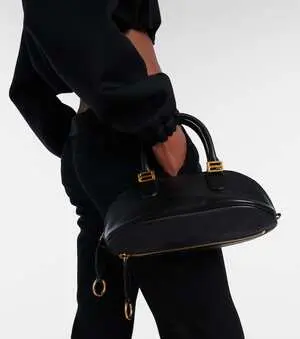 Balenciaga Bolero Mini Leather Top-handle Bag - Black