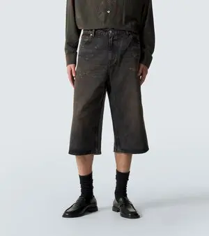 Our Legacy Capri Cut Distressed Shorts