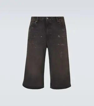 Our Legacy Capri Cut Distressed Shorts