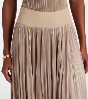 JOSEPH Rabat Plissé Midi Skirt - Beige