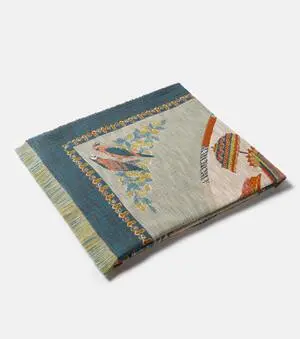 Etro Shanti Embroidered Cotton Throw