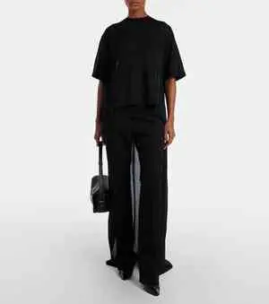 Balenciaga Draped Cotton Jersey T-shirt