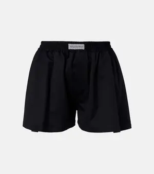 Balenciaga Logo Wool-blend Shorts