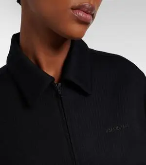 Balenciaga Cropped Blouson Jacket