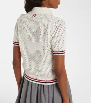 Thom Browne Pointelle Cotton Top