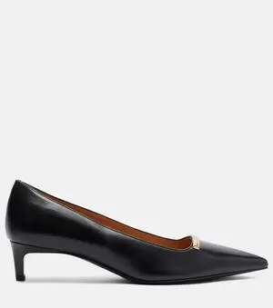 TOD'S 40 Leather Pumps - Black