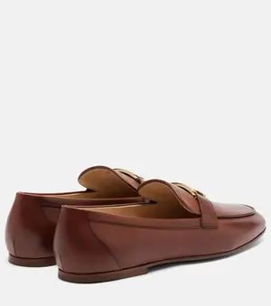 TOD'S T Timeless Leather Loafers - Brown