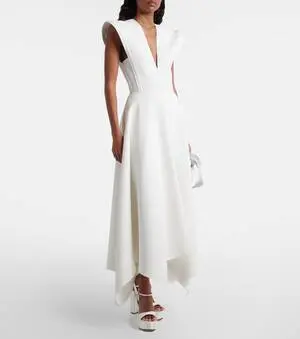 GIANVITO ROSSI Marlena Satin Platform Sandals - White