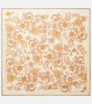 Loro Piana Cashmere And Silk Scarf - Yellow