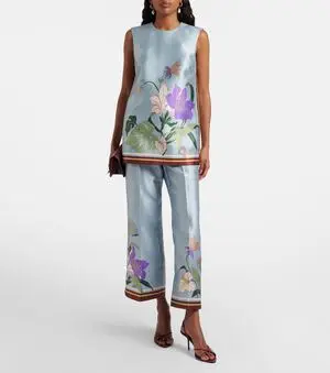 ALEMAIS Alémais Alfie Floral Satin Culottes