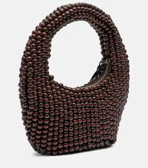 Staud Reef Small Beaded Top-handle Bag