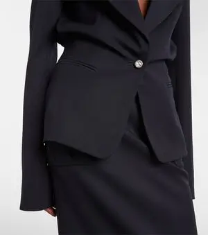 Alexander McQueen Wool Single-breasted Blazer