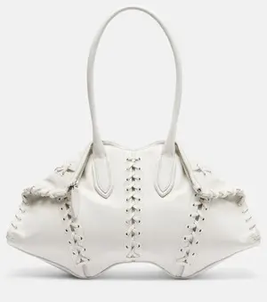 Alexander Mcqueen White Shoulder Bags